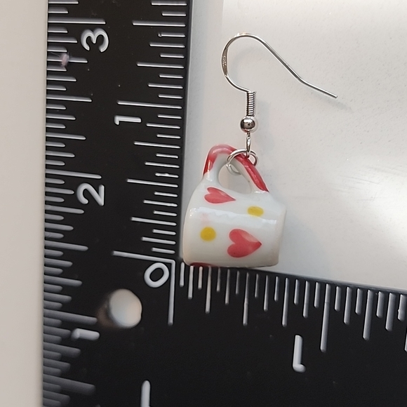 Starbucks | Jewelry | New I Love Coffee Mug Earrings 925 Silver Posts ...